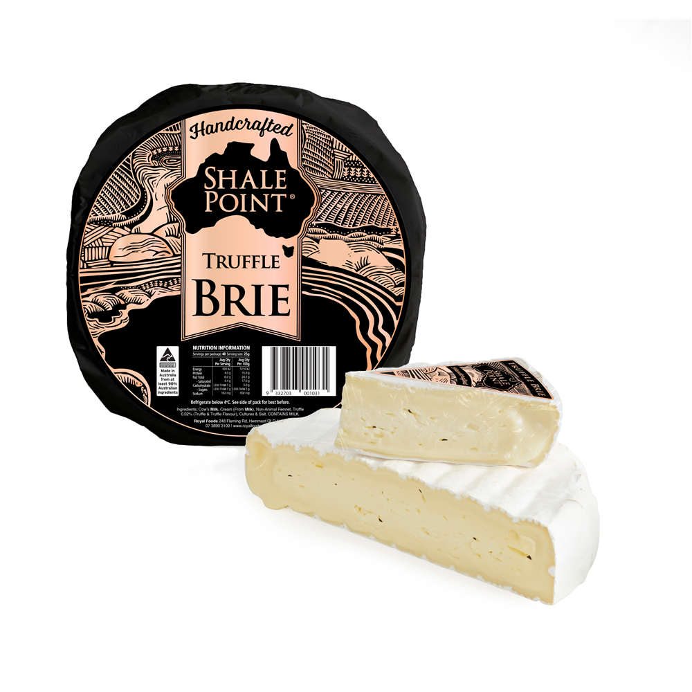 S/POINT BULK TRUF BRIE 1KG R/W SHALE POINT 2 PCS PER CTN - Royal Foods ...
