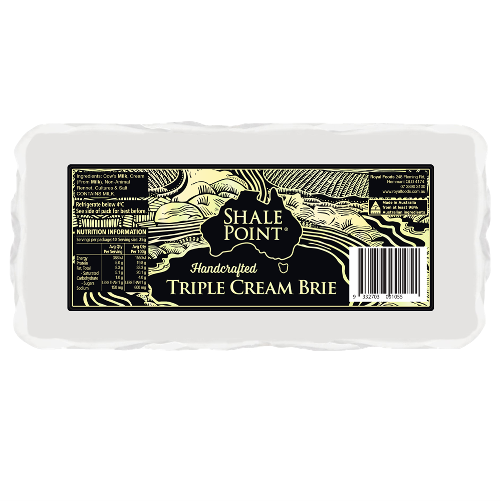 S/POINT BULK TRIP CRE 900G R/W SHALE POINT TRIPLE CREAM - Royal Foods ...