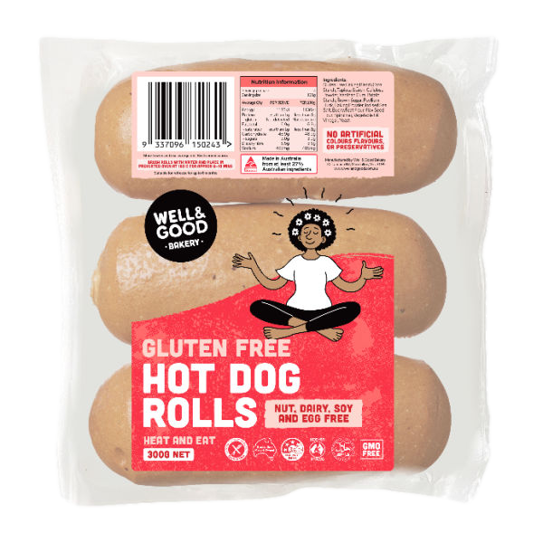 WELL HOT DOG ROLL 3PCE 8X300G WELL & GOOD - Royal Foods Retail - Royal ...