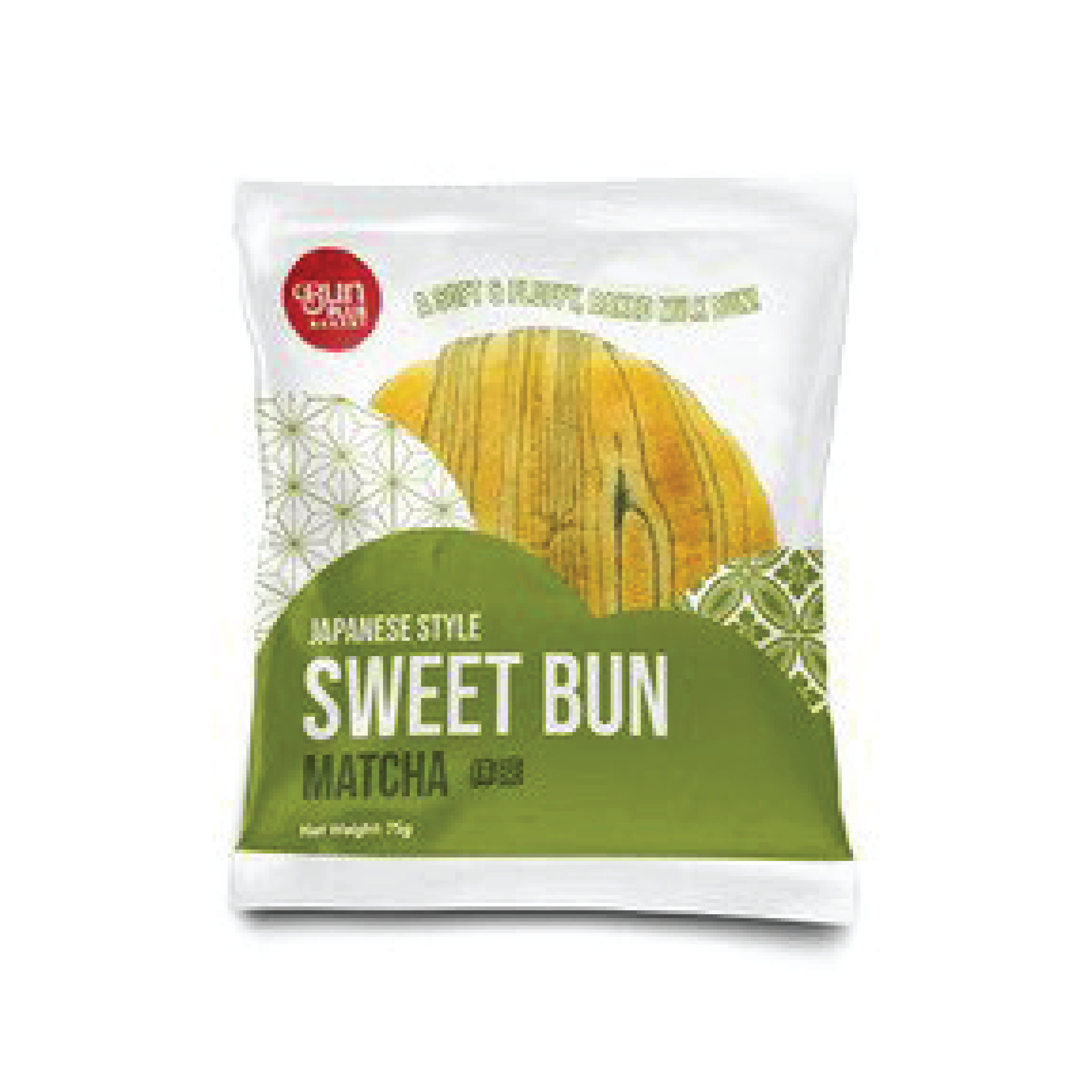 BUN PLUS MATCHA 75g 12C Japanese Sweet Bun - Royal Foods Retail - Royal ...