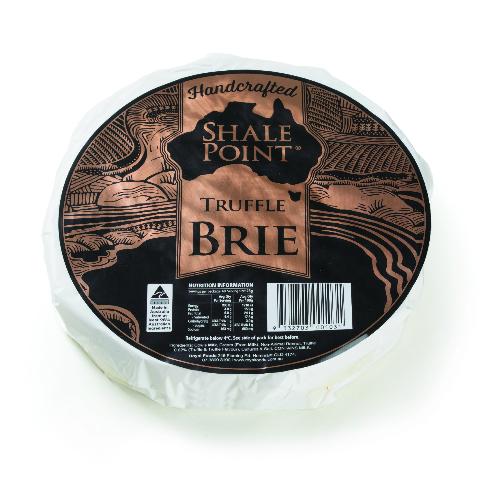 S/POINT BULK TRUF BRIE 1KG R/W SHALE POINT 2 PCS PER CTN - Royal Foods ...