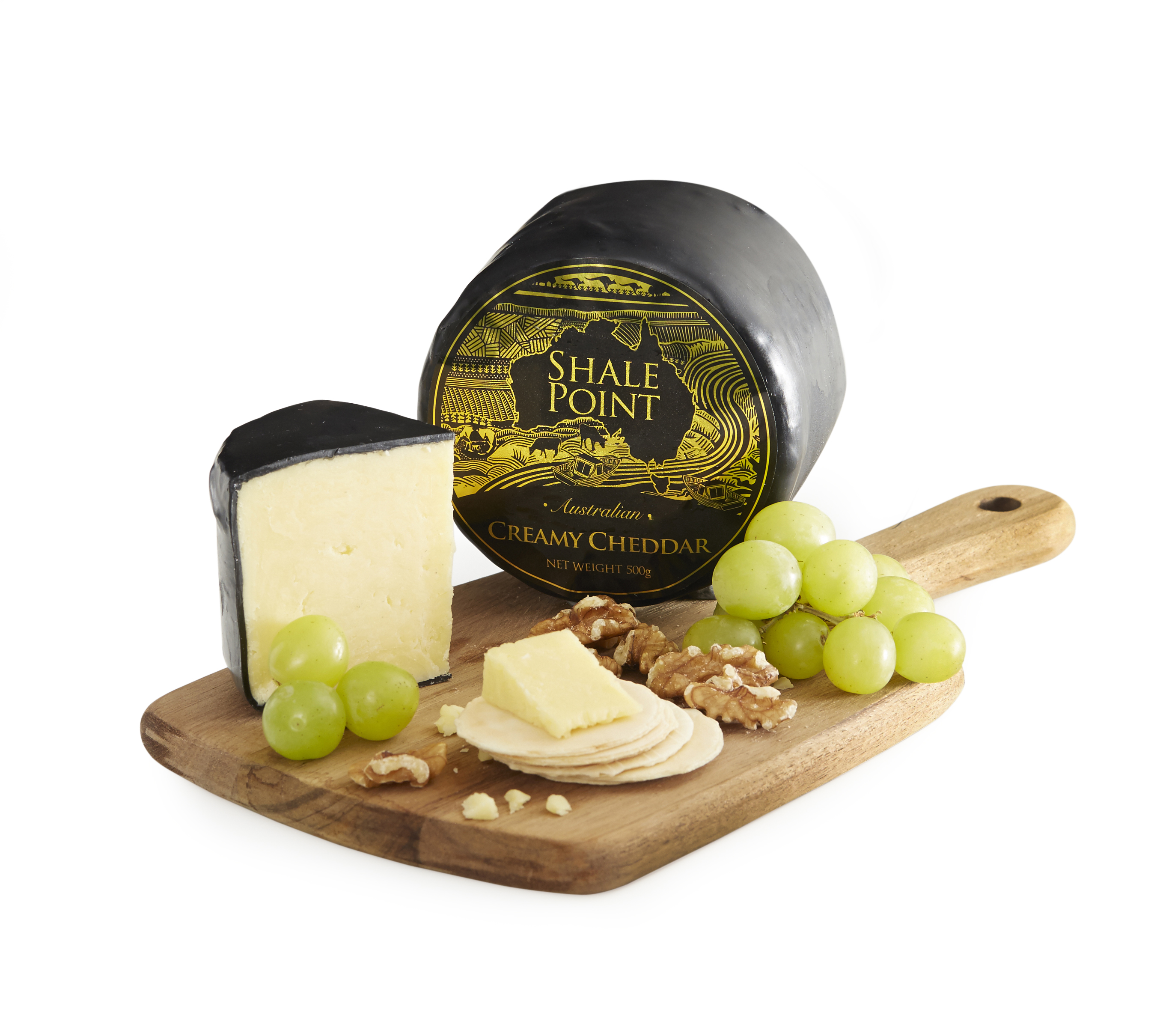 S/POINT WAX CHED WHL 500G 12C Shale Point Cheddar Wheel - Royal Foods ...