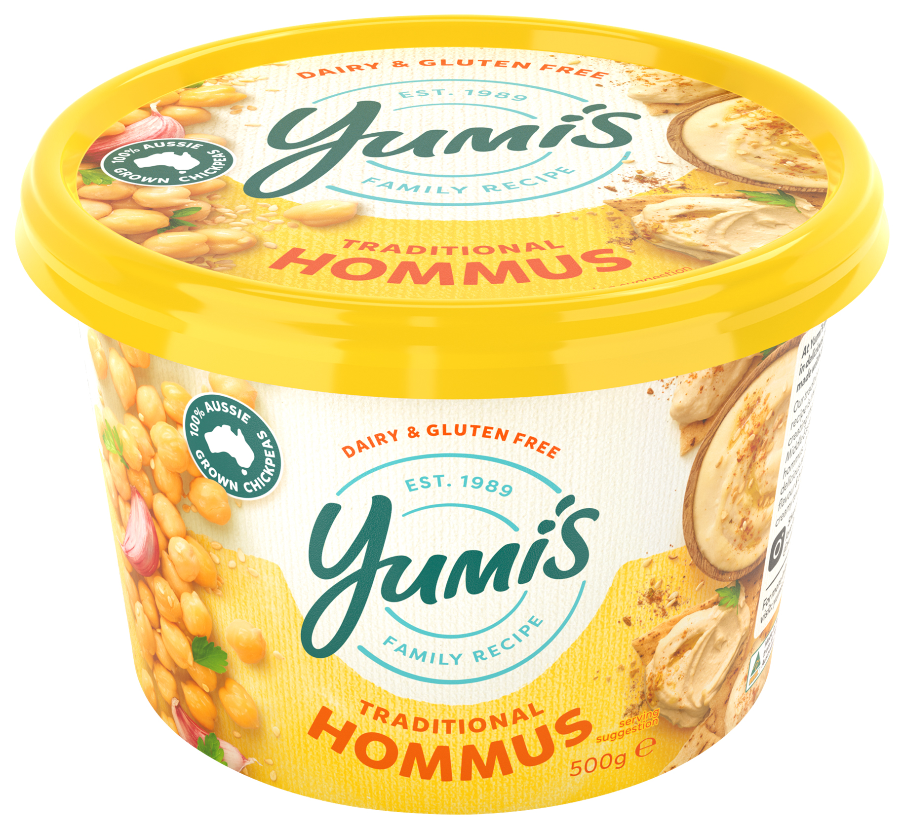 YUMI HOMMUS DIP 500g x 6 - Royal Foods Retail - Royal Foods Retail
