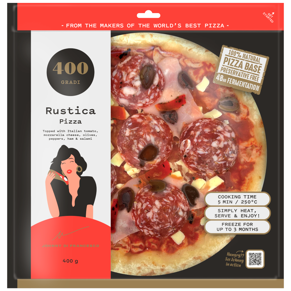 400 GRADI 11" PIZZA RUSTICA 400G 6C | MEALS, PASTA & ACCOMPANIMENTS ...