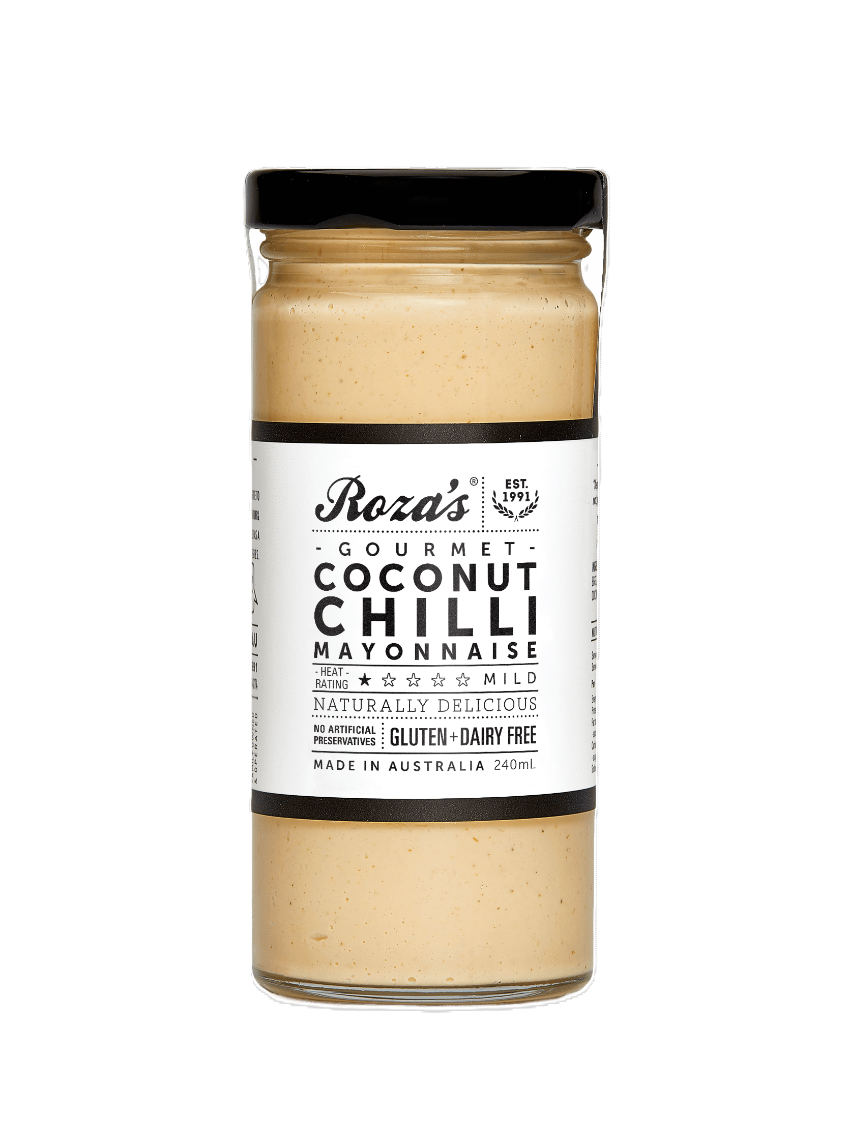 ROZA'S MAYO COCO CHIL 240ml 6C Gourmet Mayonnaise Coconut - Royal Foods ...