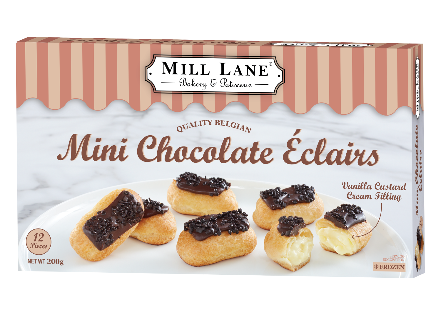 *MILL ECLAIRS 200g 12C Mill Lane Mini 12pk - Royal Foods Retail - Royal ...