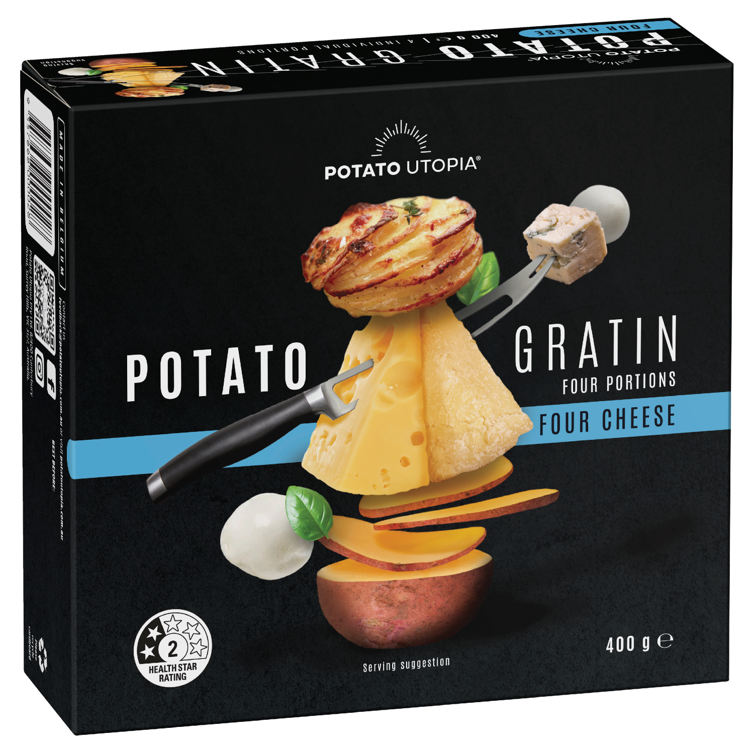 POT UTO GRATIN CHEES 400g x 14 Four Cheese Gratin - Royal Foods Retail ...