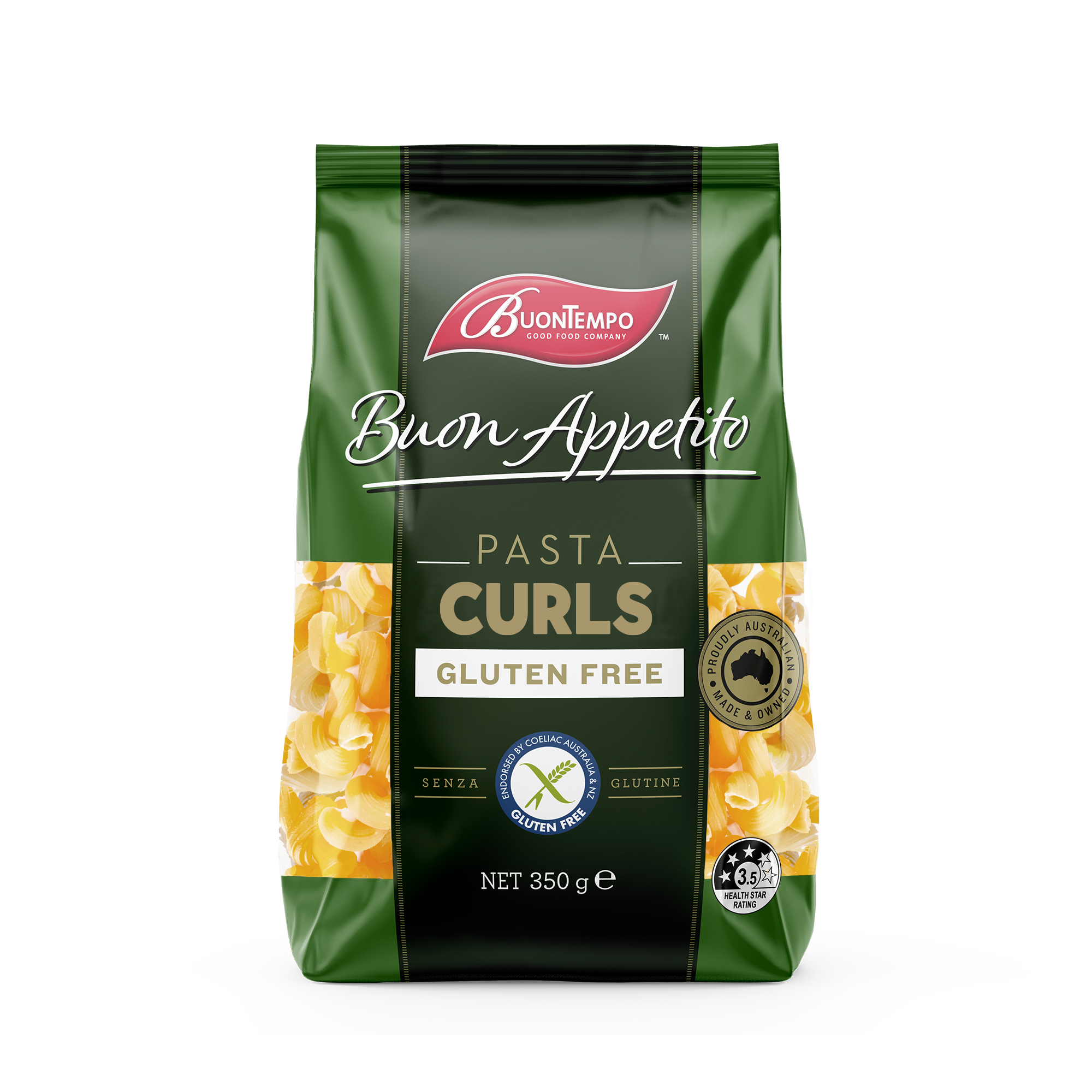 BUONTEMPO PASTA CURLS 6X350G GF S2666 - Royal Foods Retail - Royal ...
