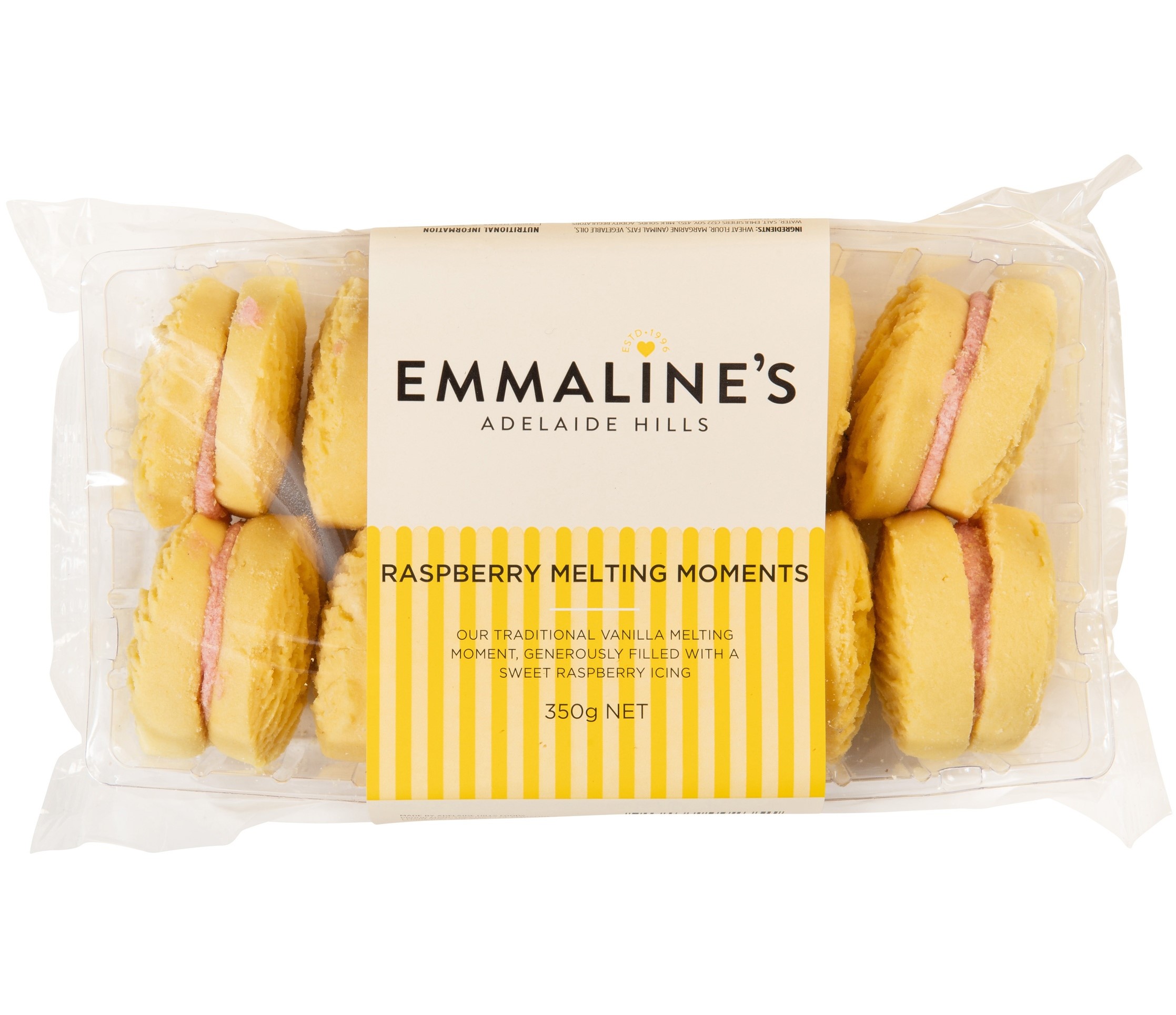 EMMALINE RASP MELTING 12X350G RASPBERRY MOMENTS BISCUITS - Royal Foods ...