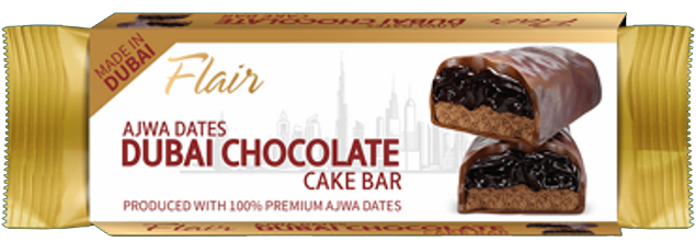 *FLAIR DUBAI CHOC AJWA 40g 12C CAKE BARS AJWA DATES - Royal Foods ...