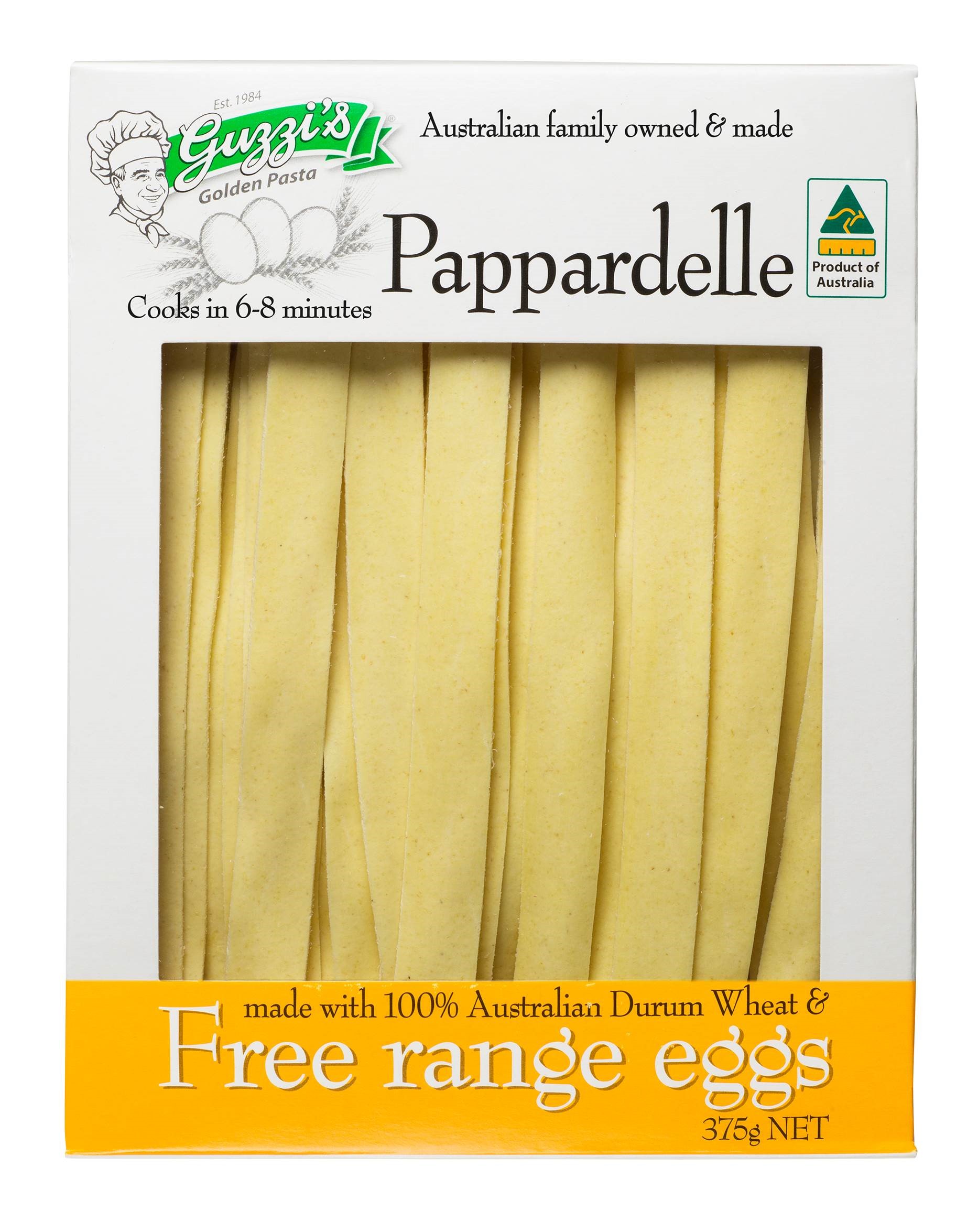 GUZZI'S EGG PAPP PLAIN 375g 6C Pappardelle - Royal Foods Retail - Royal ...