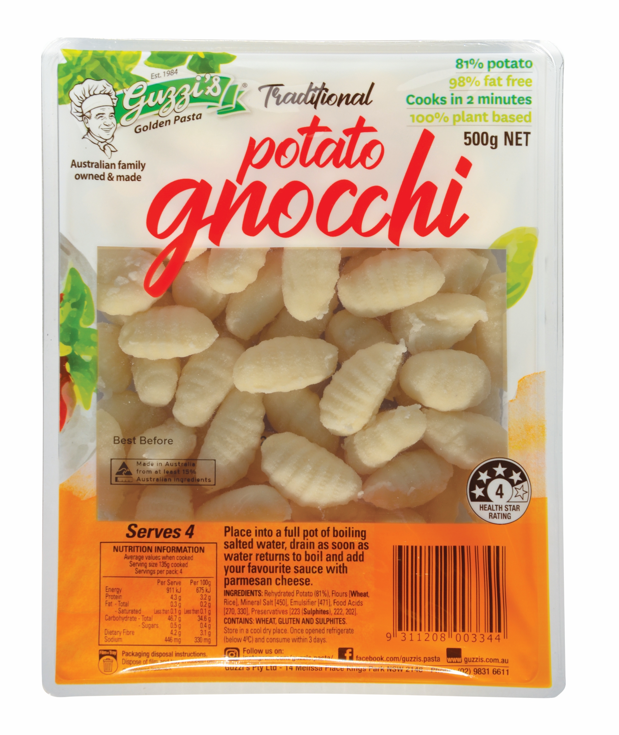 GUZZI'S GNOCCHI TRADIT 500g 8C Traditional Ambient - Royal Foods Retail ...