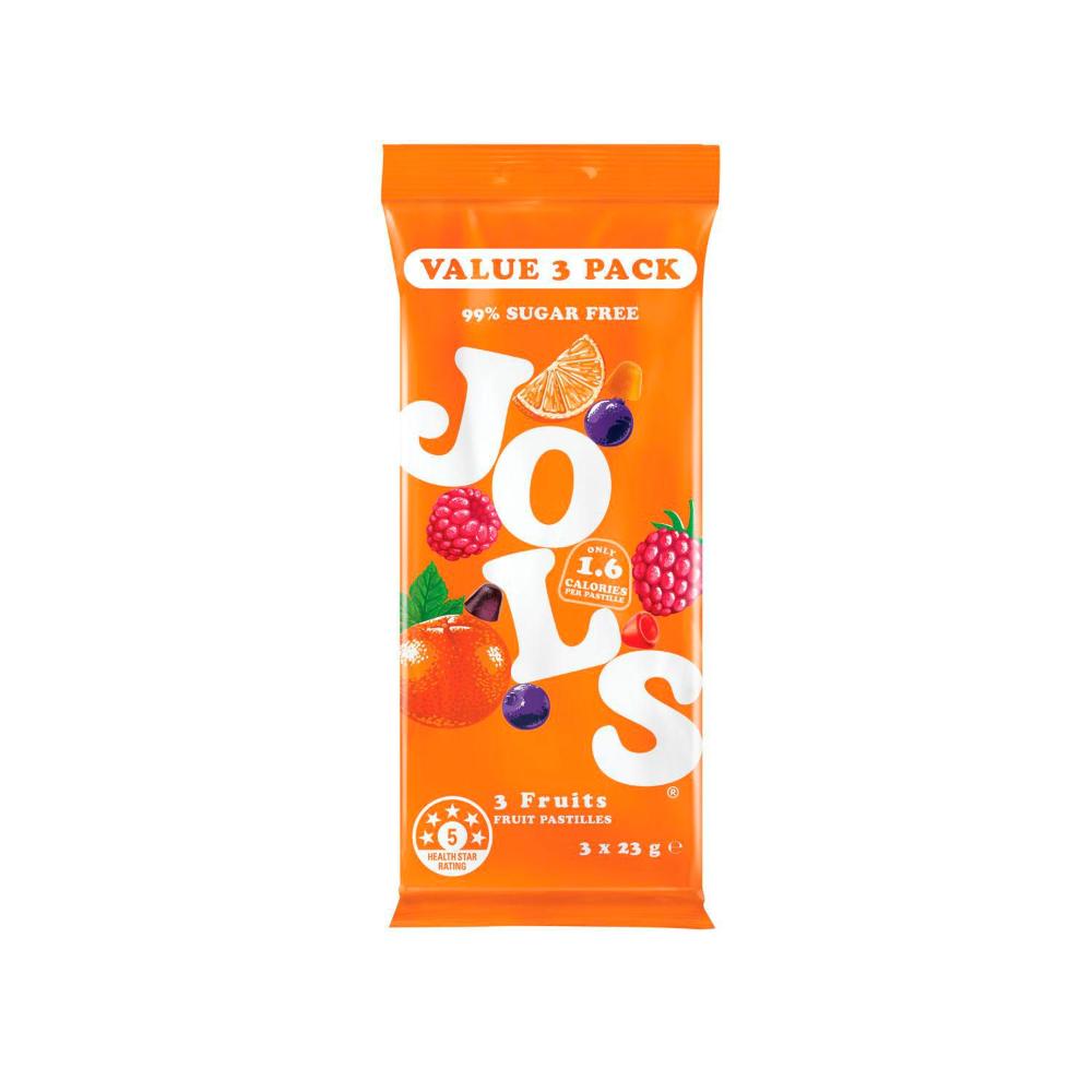 *JOLS 3 FRUITS 3PK 69g 20C - Royal Foods Retail - Royal Foods Retail