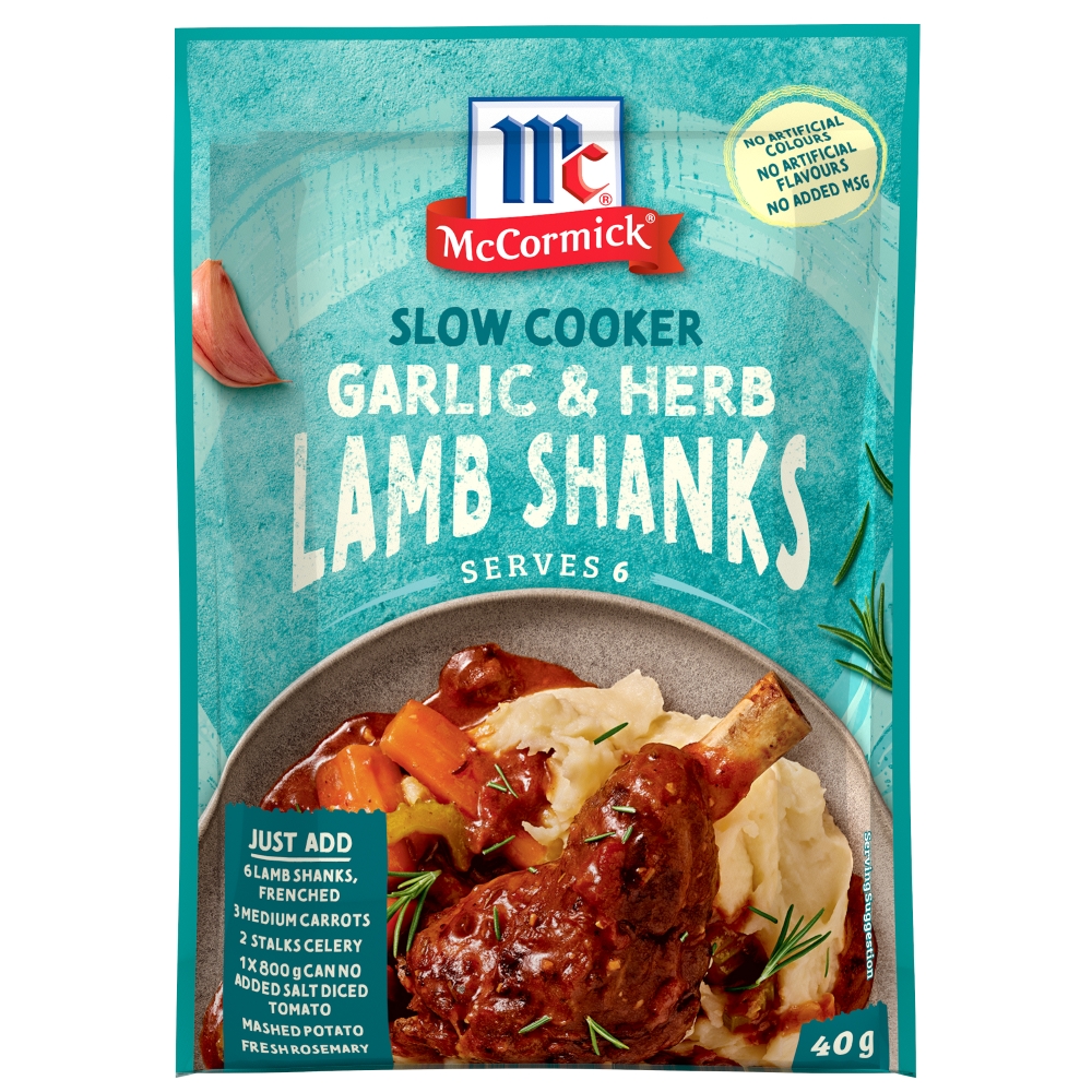 MC SC GARLIC LAMB SHANK 40G12C Slow cook mccormicks - Royal Foods ...