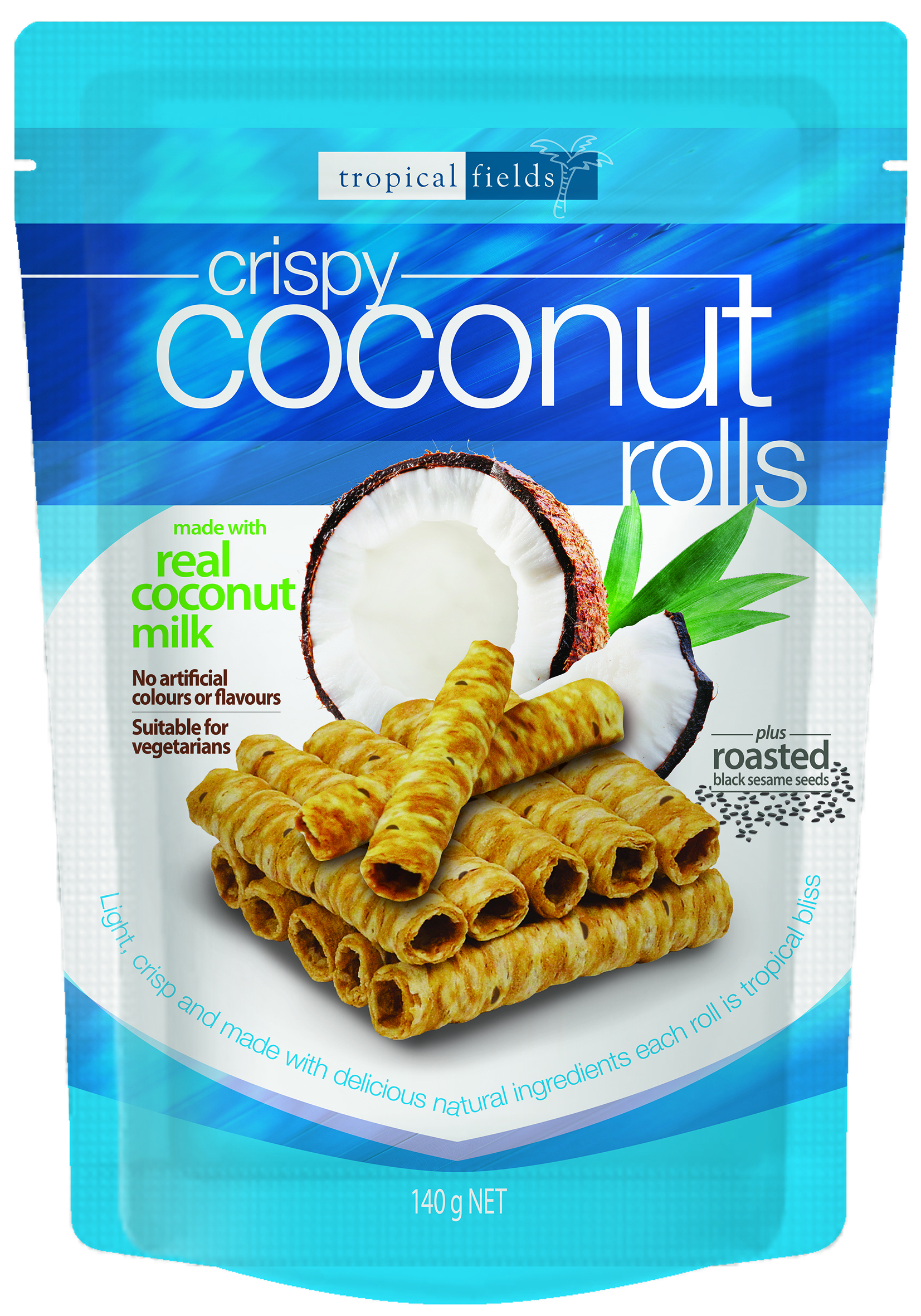 *TROP FIELD COC ROLL 140G 24C Tropical Fields Coconut - Royal Foods ...